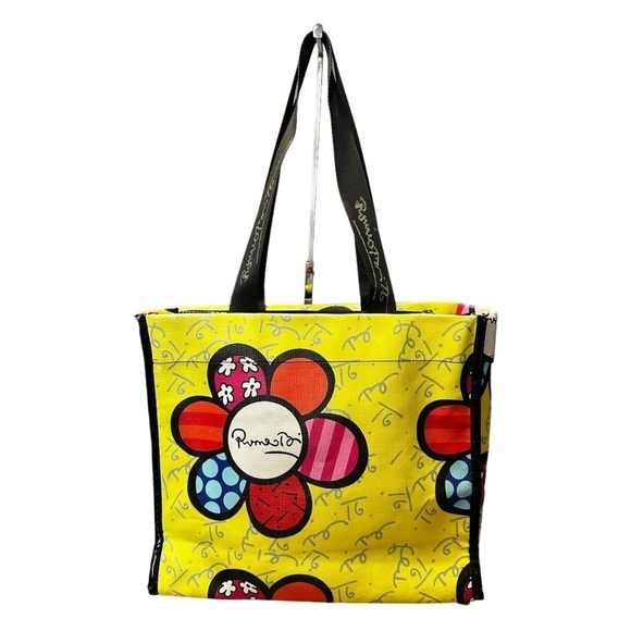 Romero Britto | Bags | Romero Britto Rare Zipper Tote | Poshmark